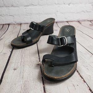 Ariat | Shoes | Ariat Sandals 75 Eu 385 Wedge Slide Heeled Shoes | Poshmark